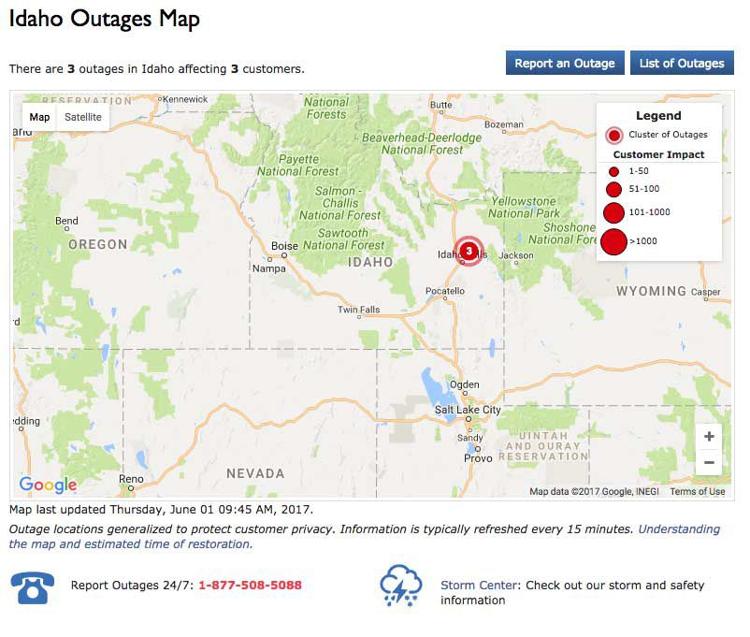 Rocky Mountain Power’s new online outage map shows where power is out ...