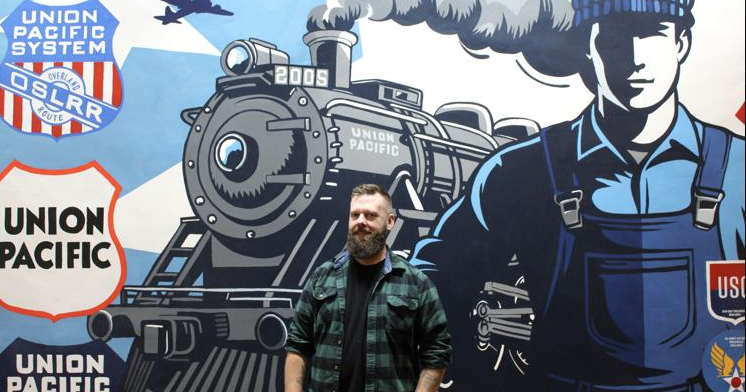 Mural breathes new life into Pocatello's Union Pacific train depot ...
