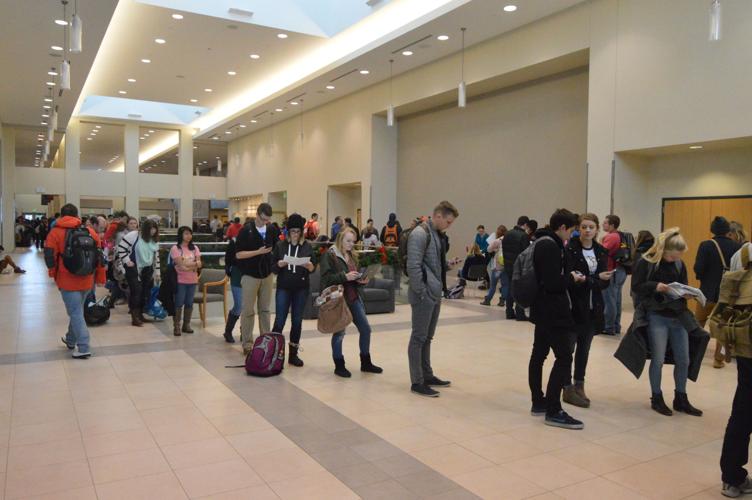 Hundreds of students waiting in testing center line | Education ...