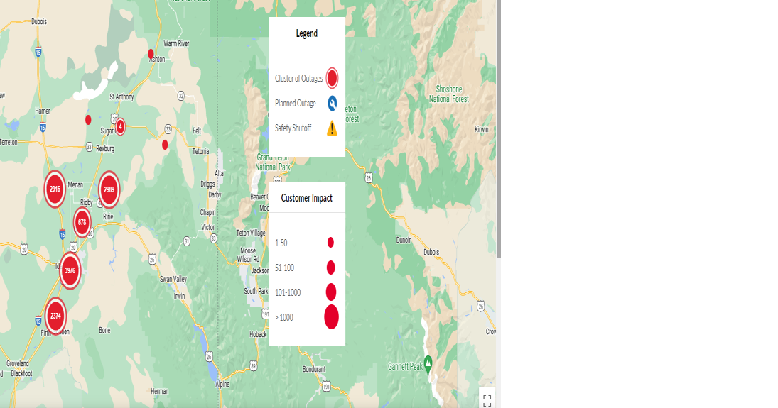 Rocky Mountain Power reports outages in Rexburg region Saturday | Local ...