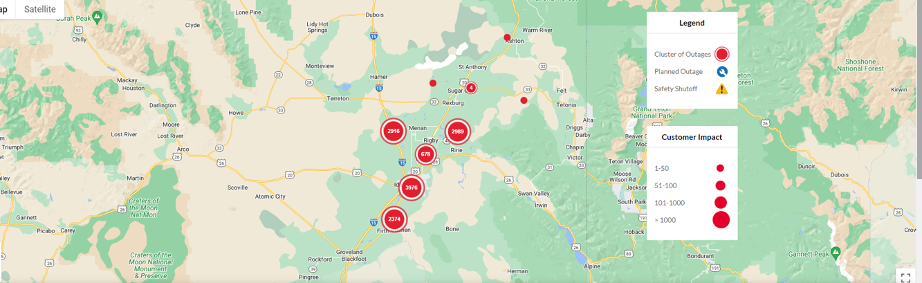 Rocky Mountain Power reports outages in Rexburg region Saturday ...