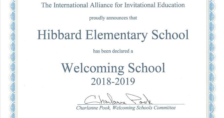 International Alliance for Invitational Education awards Hibbard ...