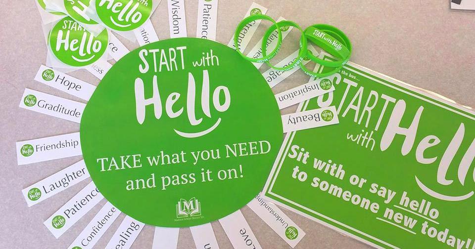 2nd Annual ‘Start with Hello’ Week set for Feb. 6-10 | Education ...