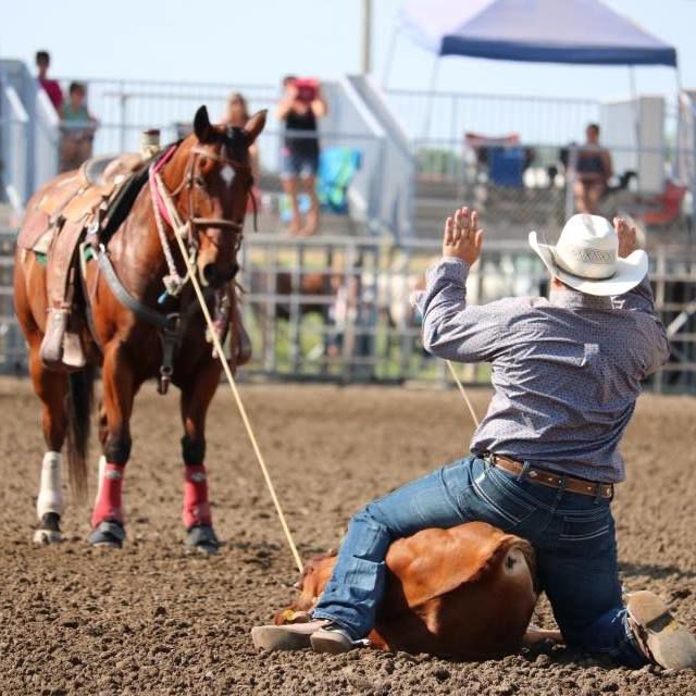 A look at the 2021 state high school rodeo finals - tie down roping ...
