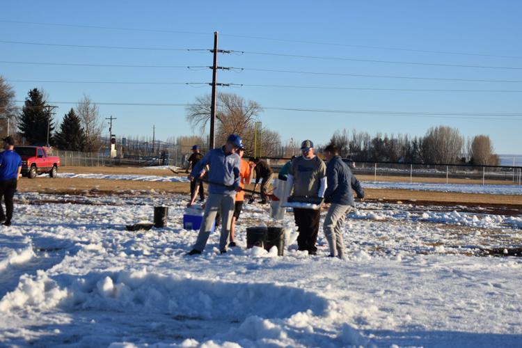 Diggers baseball team trades bats for snow shovels ...