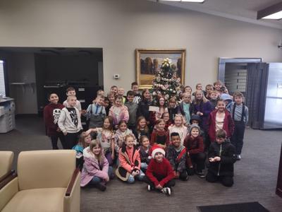 Hibbard Elementary students deck Zions' Bank halls | News ...