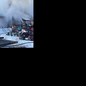 Flames destroy Sutton Saw Service Tuesday afternoon in Ashton | Local ...