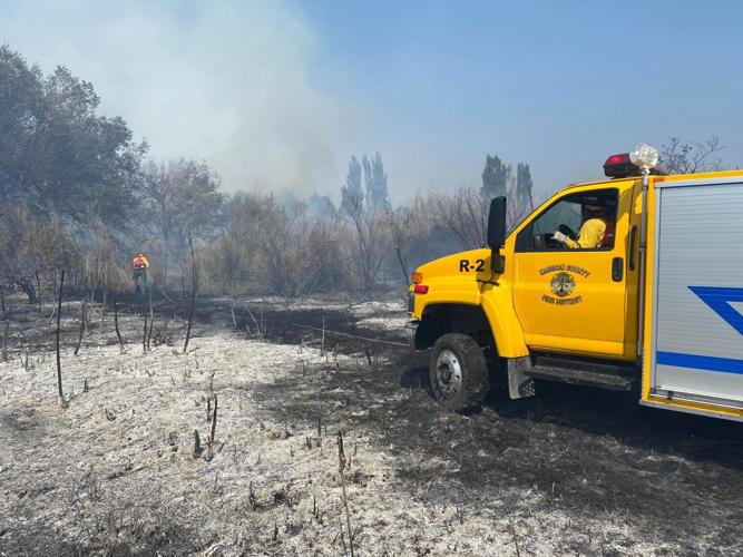 Madison Fire Department fights brush fire outside of Rexburg | Local ...
