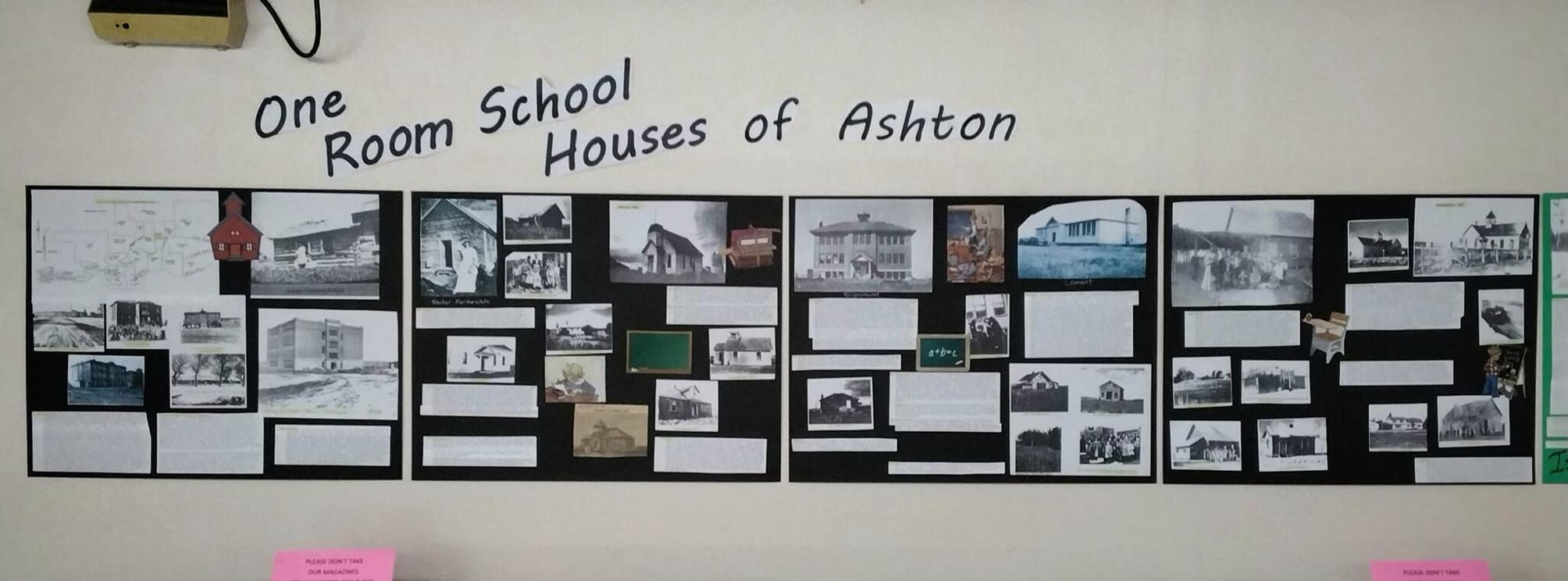 Ashton Library displaying 'One Room School Houses of Ashton ...