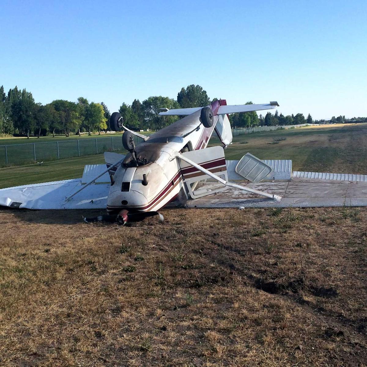 Cessna flips during hard landing at Rexburg airport | Local News ...