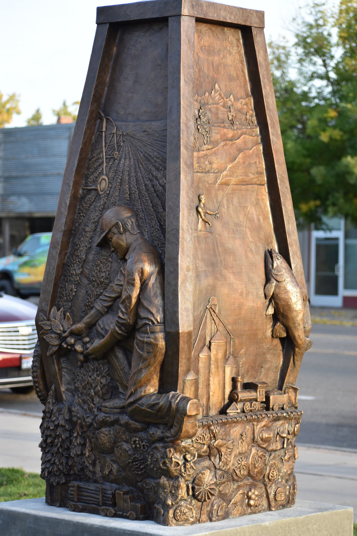 Sculpture honoring Ashton unveiled at Pocket Park | Idaho ...
