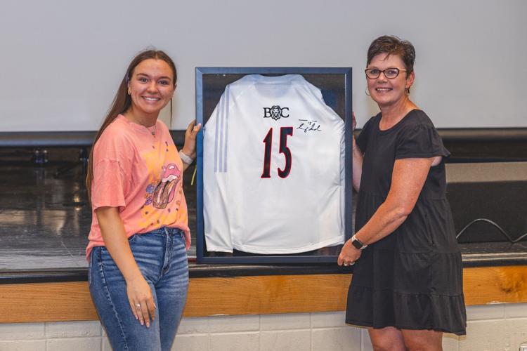 Bryan College presents Tebow-signed memorabilia to Rhea schools in ...