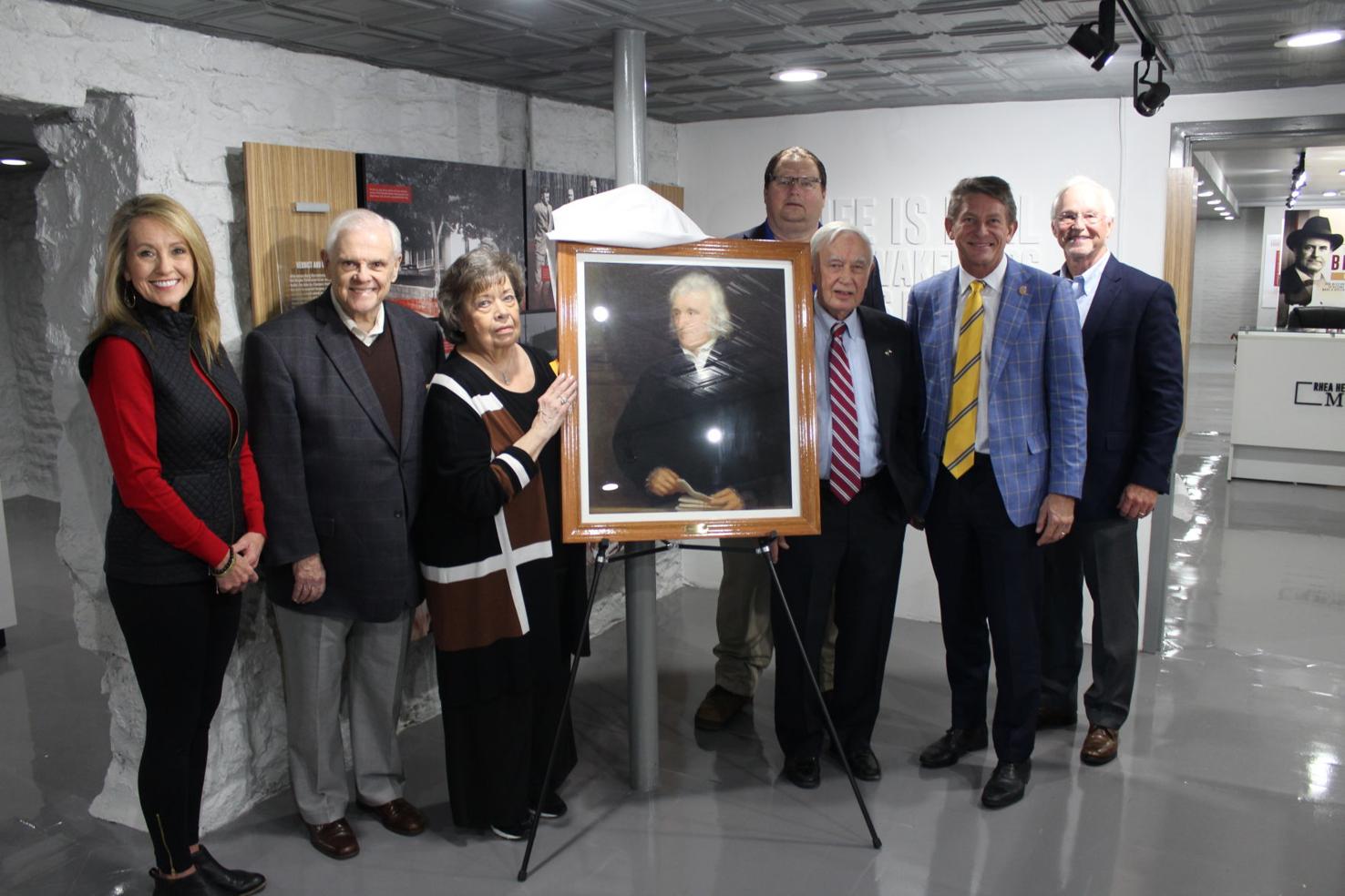 Historical society gifted portrait of John Rhea, county’s namesake ...