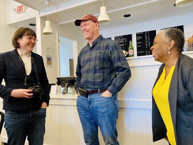 Colonel Pamela Stevenson meets prospective voters at Berea's Nightjar ...