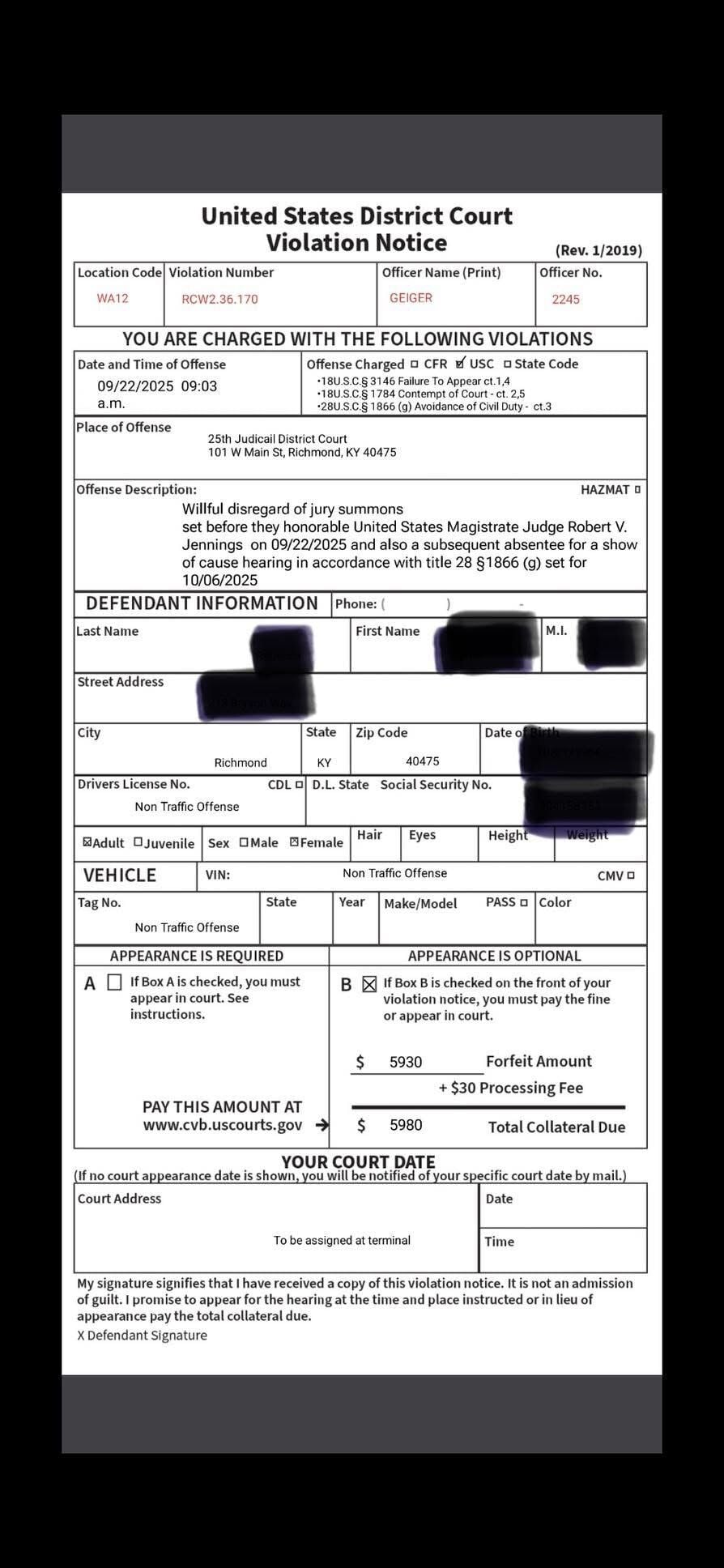 Scam Alert: Fake Violation notices in Madison County | News ...