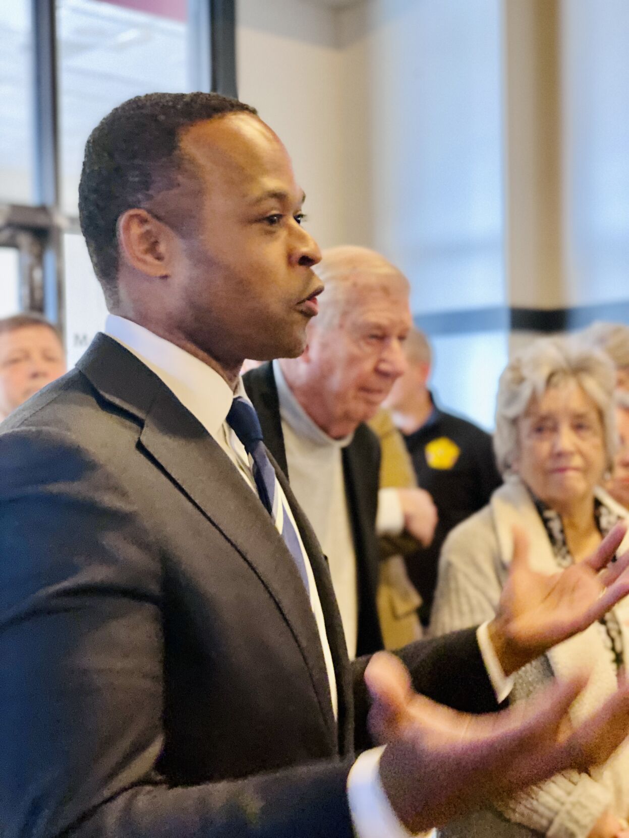 Gubernatorial candidate Daniel Cameron meets voters at Gillum's ...