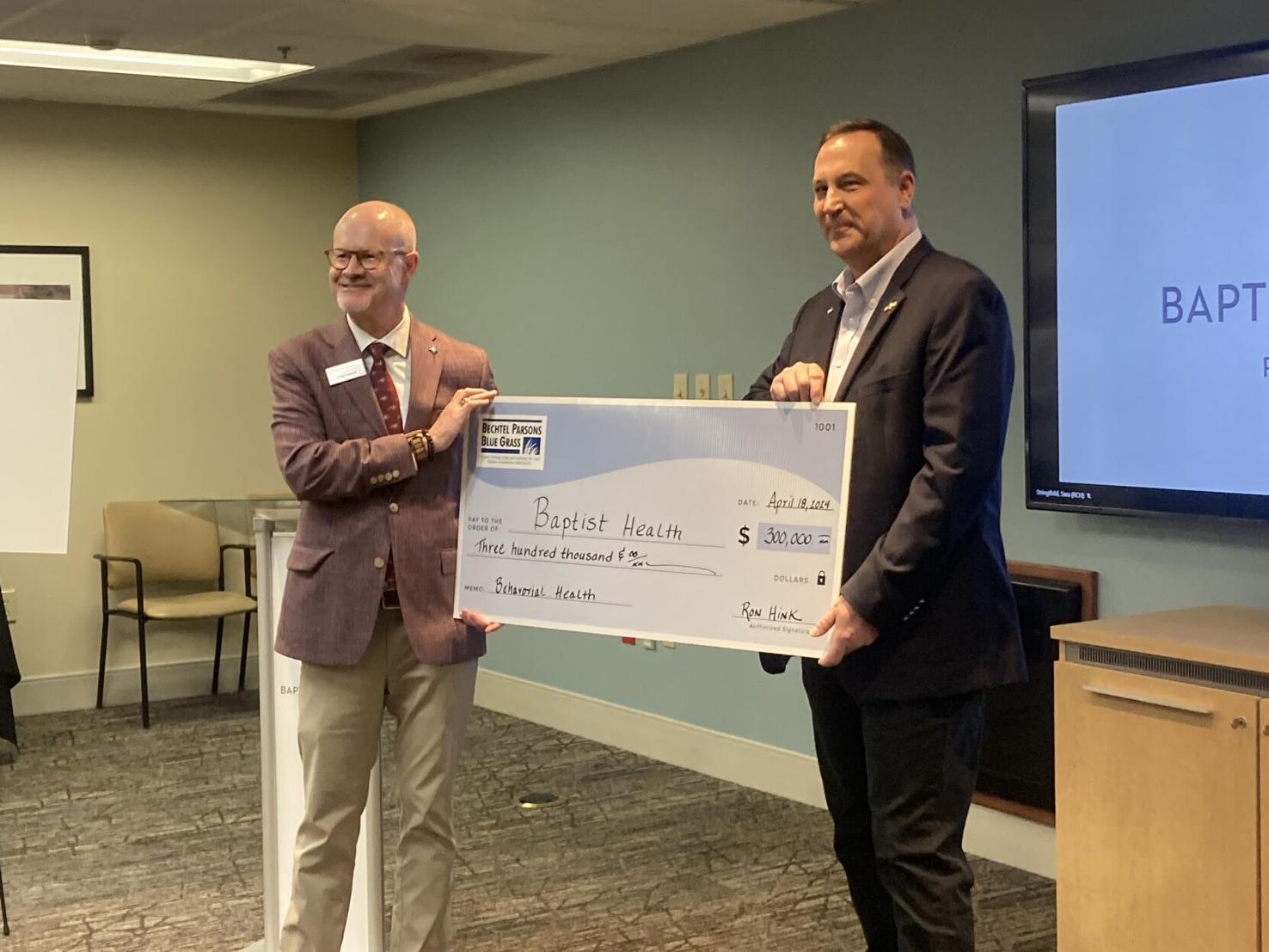 Bechtel Parsons Bluegrass gifts Baptist Health $300,000 to aid in ...