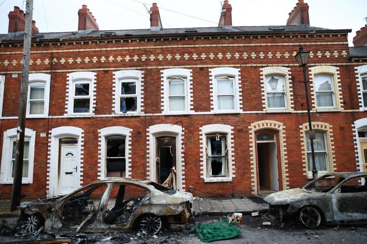 Photos show the aftermath of anti-immigration protests in Northern ...