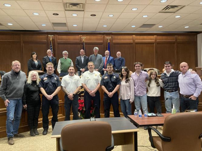 Madison County Fire pins 2 new hires | News | richmondregister.com