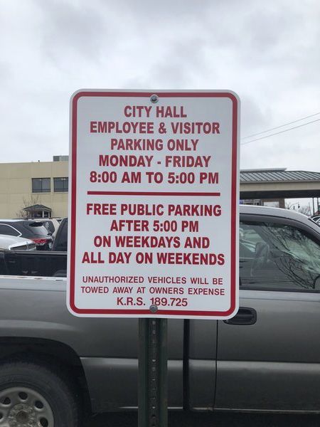 City puts up signs for public parking | News | richmondregister.com