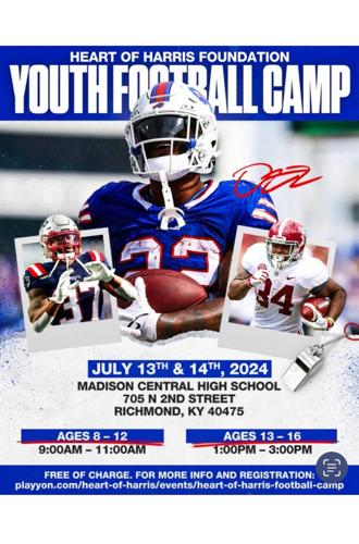 Damien Harris to offer free football camp | Sports | richmondregister.com