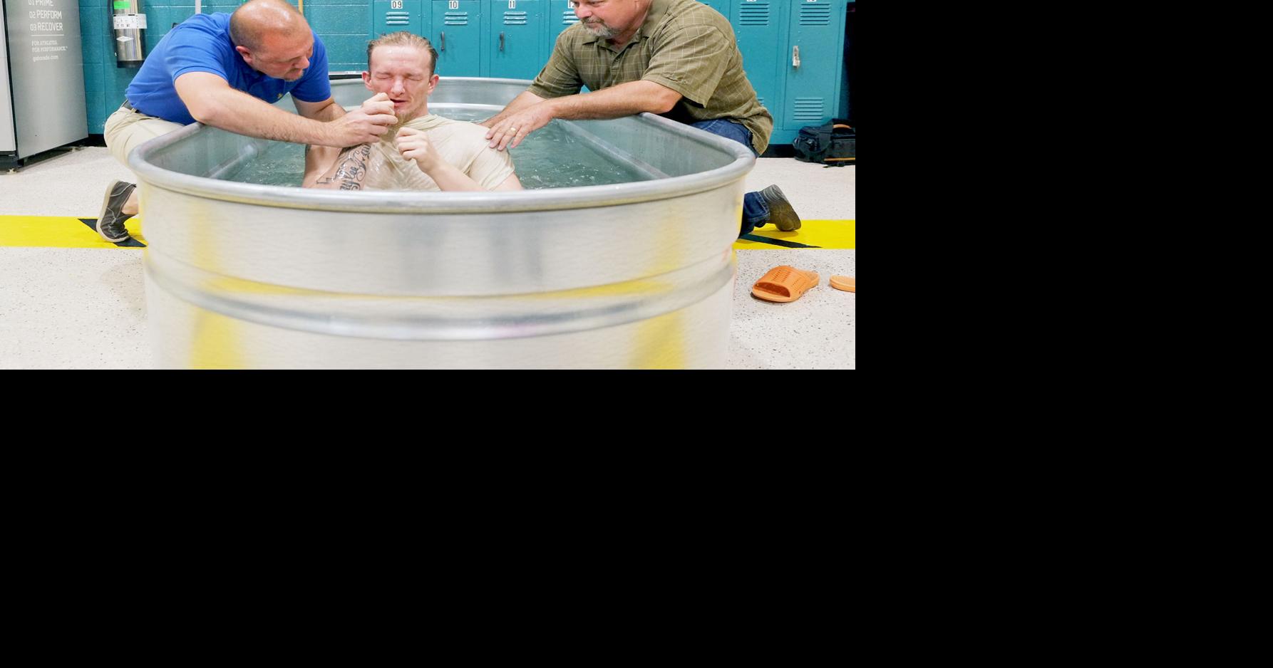 Baptism service at detention center is next step in straight life for 8 ...