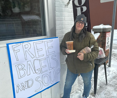 Native Bagel Company helps community during cold spell by warming ...