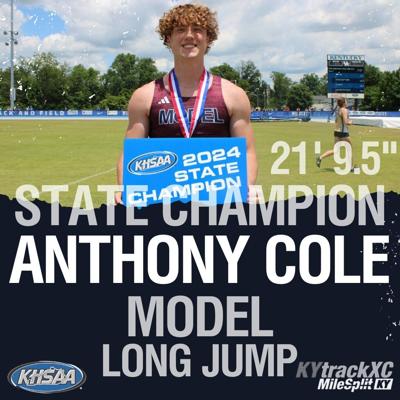 HIGH SCHOOL TRACK: Model's Anthony Cole wins state title in long jump ...
