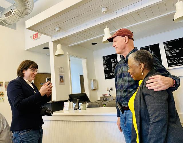 Colonel Pamela Stevenson meets prospective voters at Berea's Nightjar ...