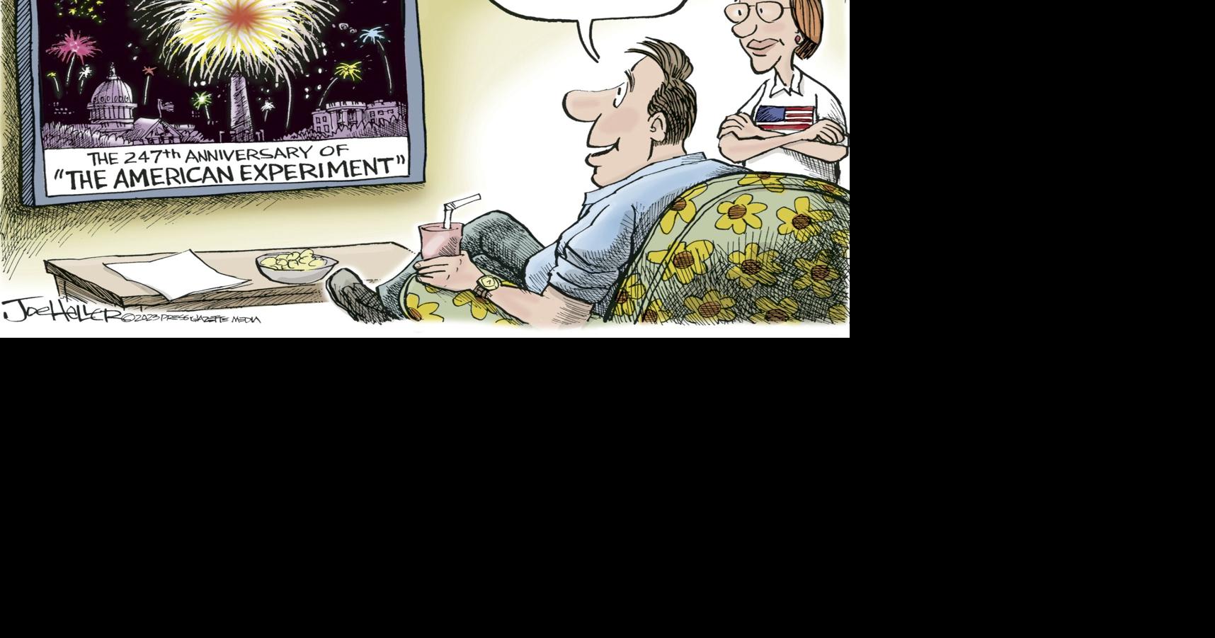 Cartoon Happy Fourth Of July News