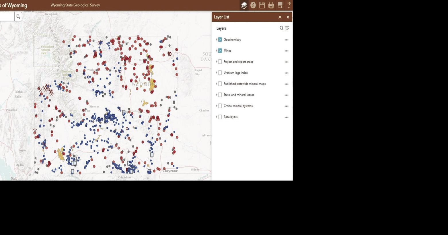 WSGS debuts mineral map | News | rivertonranger.com