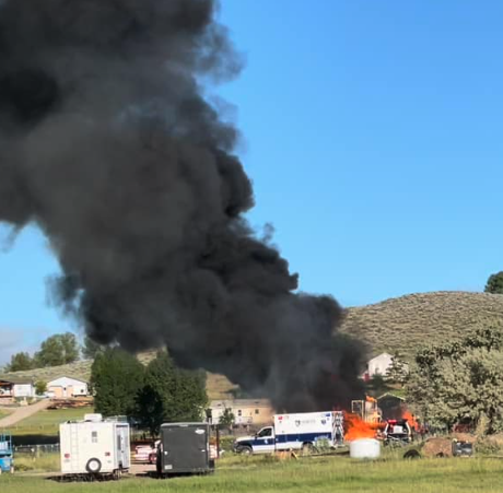 Fire consumes trailer, RV | News | rivertonranger.com