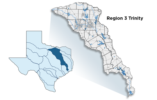 Flood plain maps being prepared for Trinity River Basin. including ...