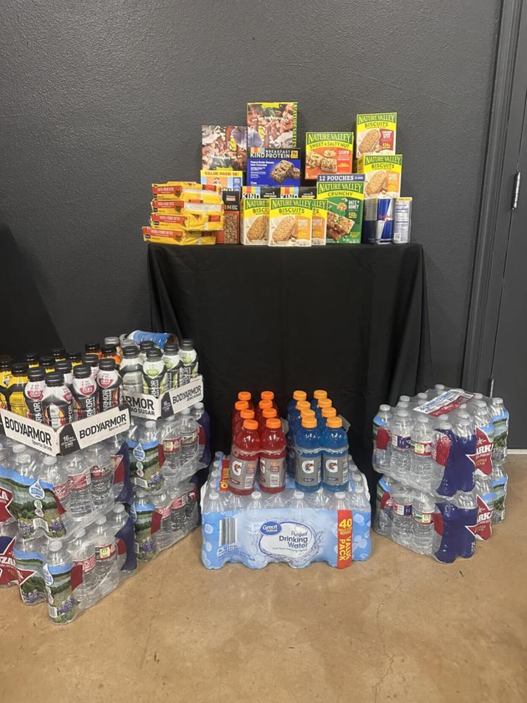 Fate community collects donations of water, healthy snacks for its ...
