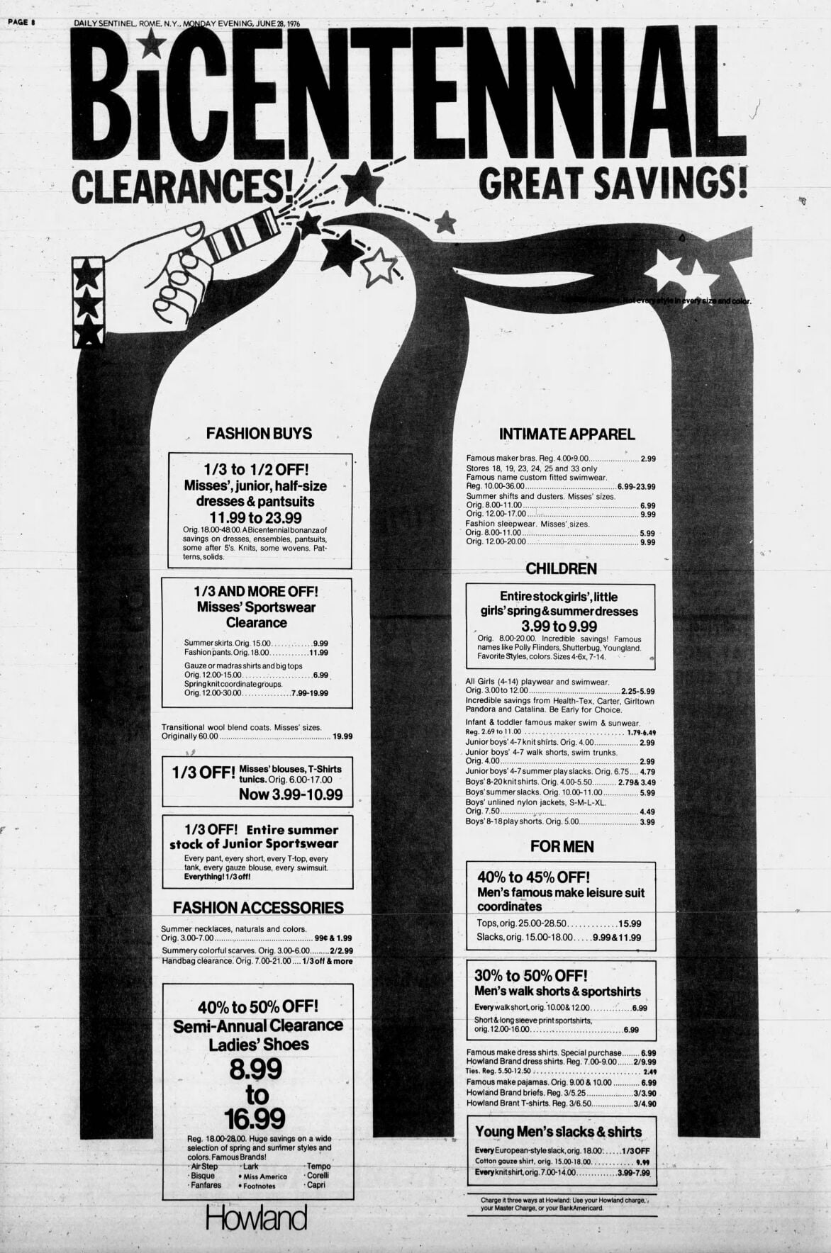 GALLERY: See vintage bicentennial ads from the Sentinel archive ...