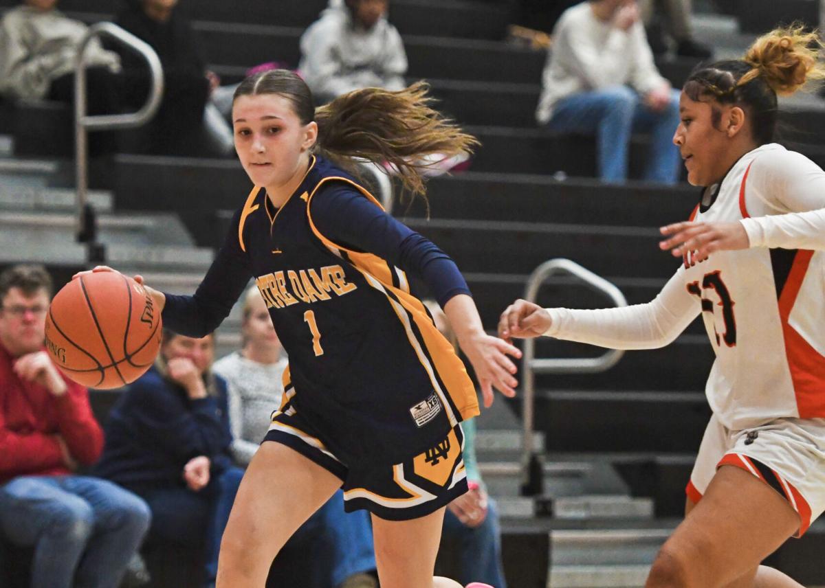 See sights from the girls basketball game between Utica Notre Dame and ...