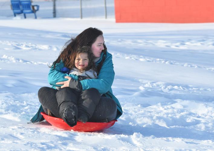 Restrictions, like snow, return to sledding area at Lee Town Park ...