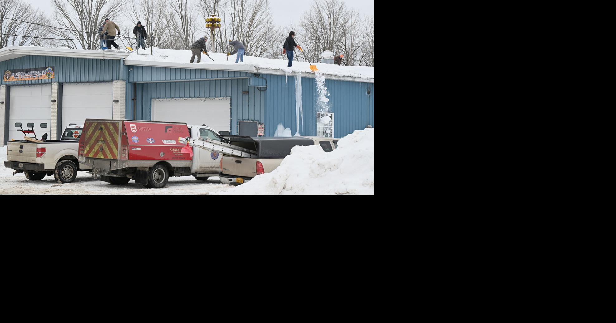 Shoveling forestport firehouse | | romesentinel.com
