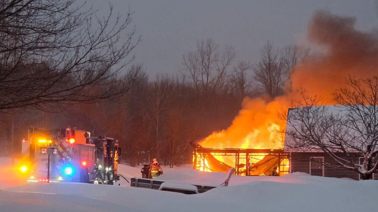 Garage fire doused in freezing cold in Steuben | News | romesentinel.com