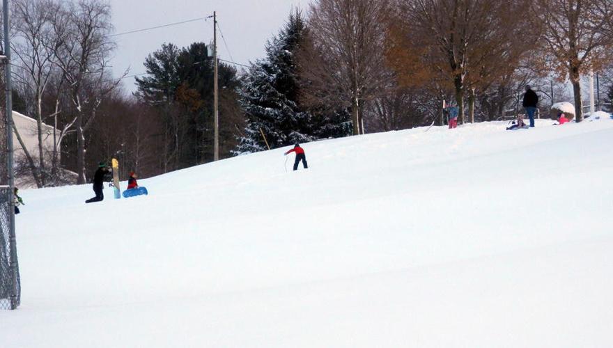 Snow brings return of sliding restrictions at Lee Town Park | County ...