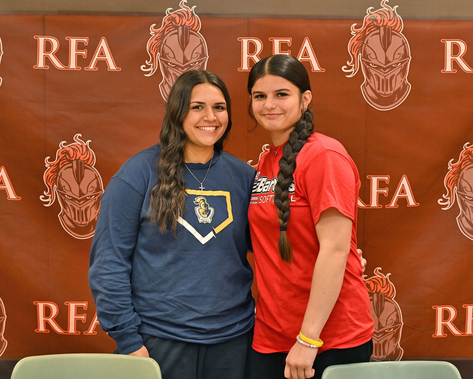 See photos of RFA softball's Haylee Bostwick and Mikayla Howard letter ...