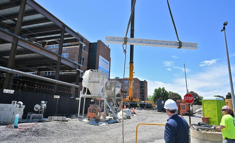 Ceremonial beam placed atop Rome Health construction | Entertainment ...