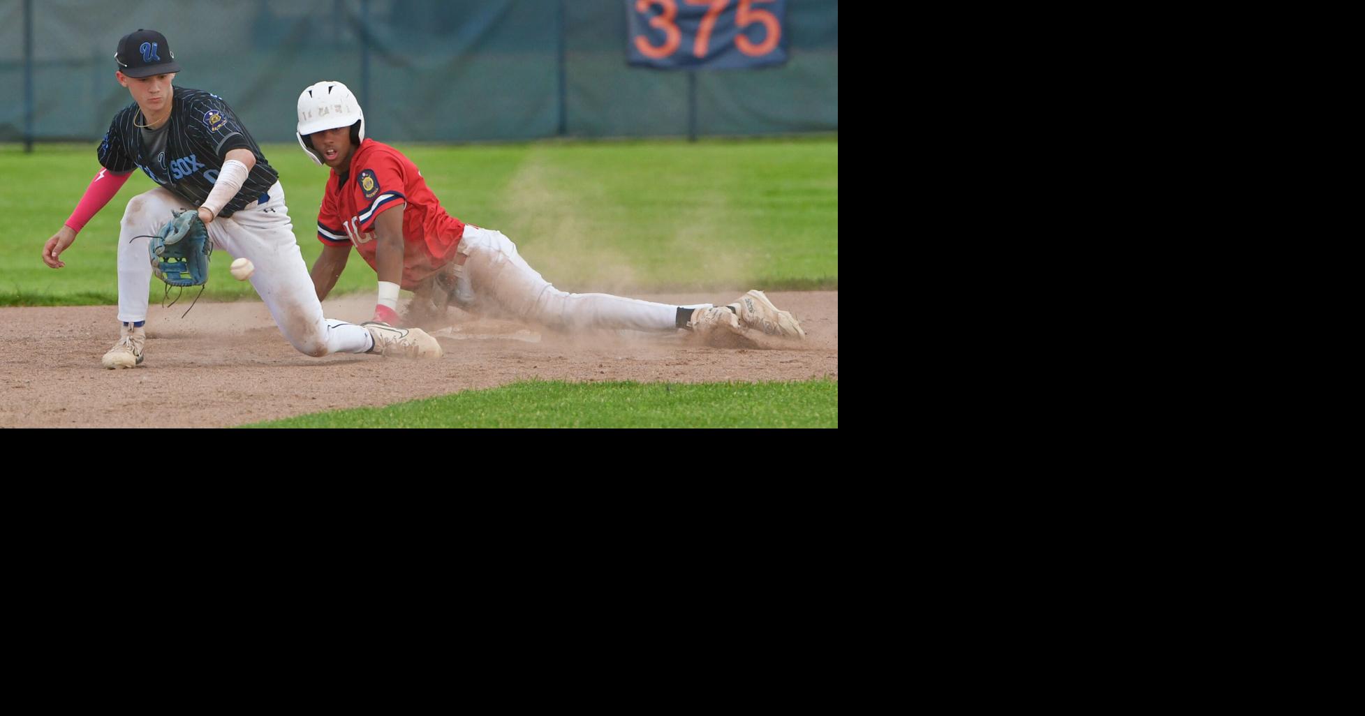 See images from the District V Legion baseball game between Utica Jr. Blue Sox and Utica Post ...