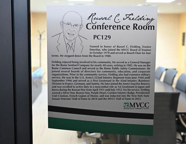 Russel C. Fielding Conference Room unveiled at MVCC Rome campus ...