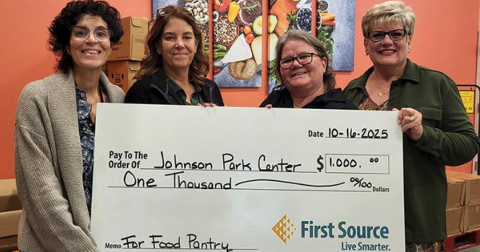 COMMUNITY SNAPSHOT: First Source donates to Johnson Park Center | News ...