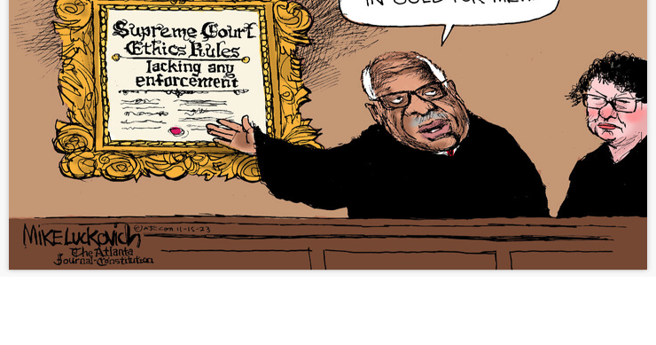 Luckovich cartoon | | romesentinel.com