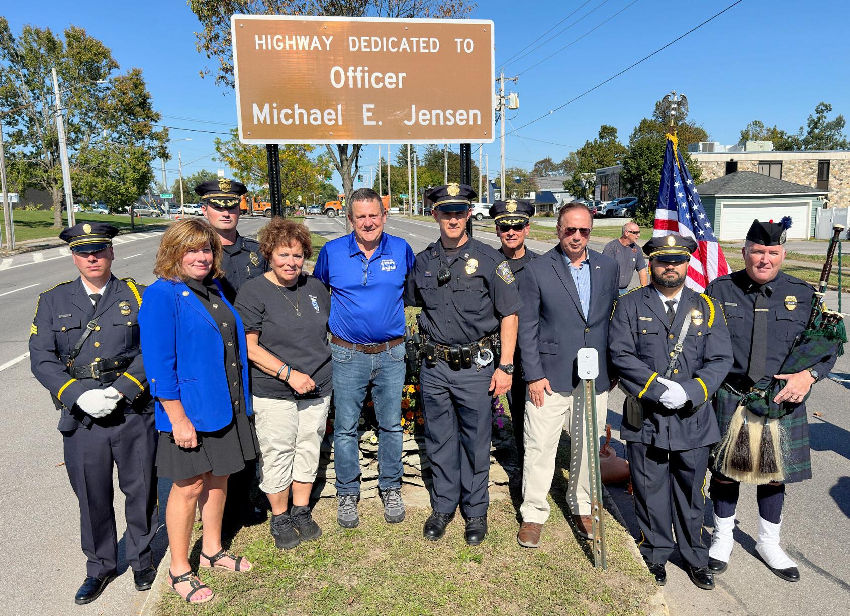 Officer Jensen honored with highway dedication in Rome | News ...