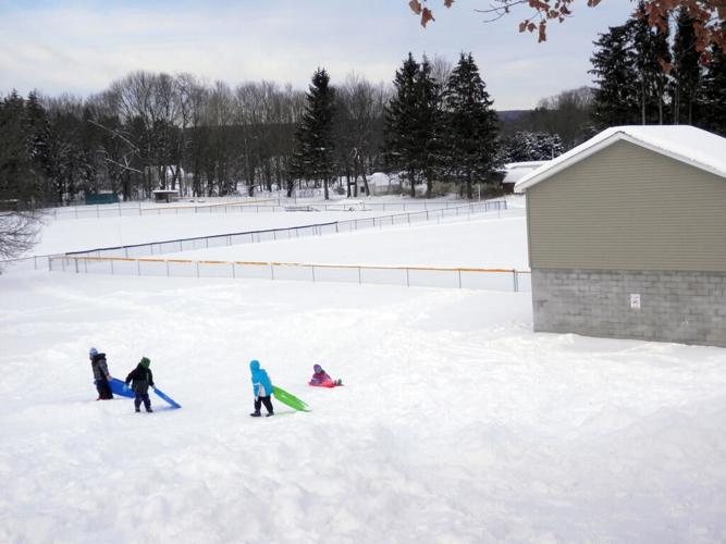 Snow brings return of sliding restrictions at Lee Town Park | County ...