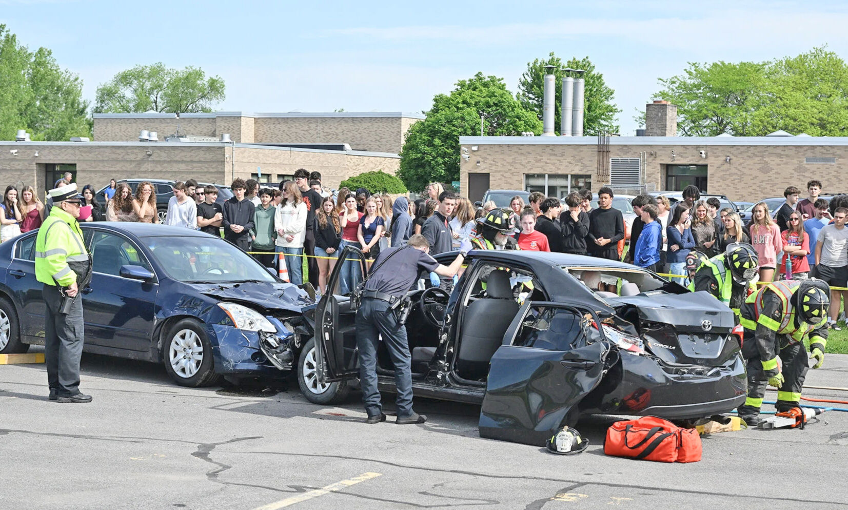 New York Mills stages Mock DWI crash before prom | News | romesentinel.com