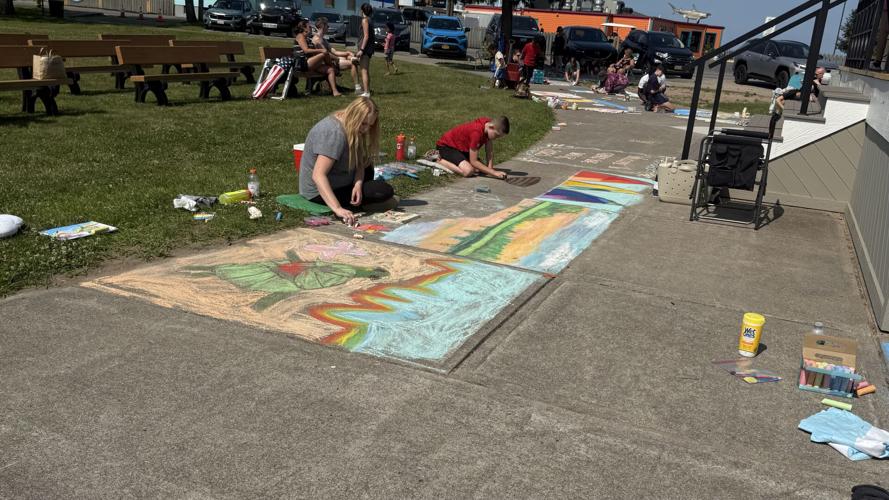 Contestants create vibrant chalk art at 18th annual Chalk the Walk ...